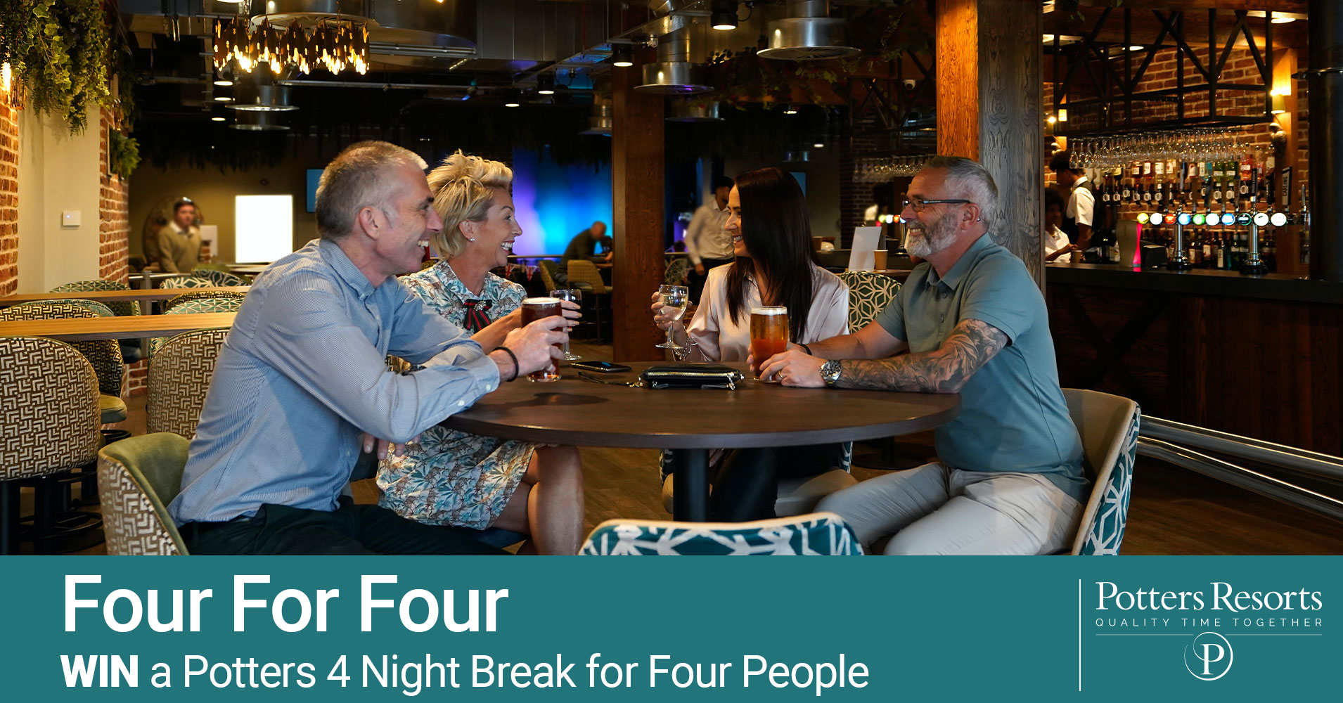 Four For Four | Potters Resorts Five Lakes